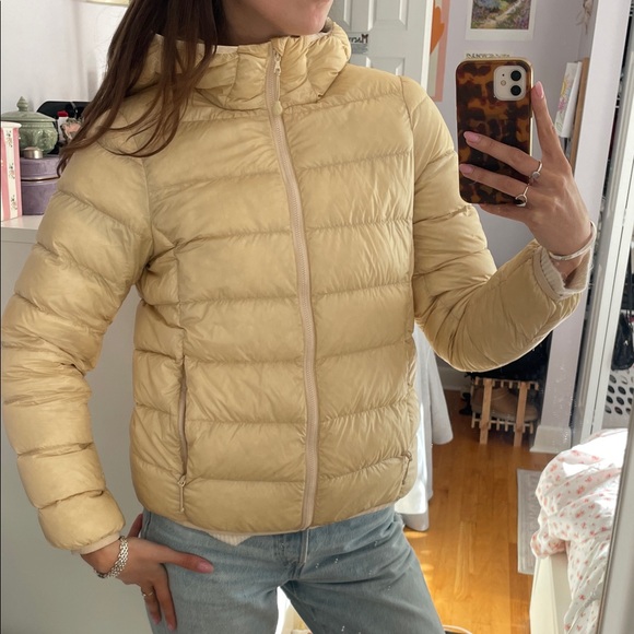 TNA | Jackets & Coats | Butter Yellow Aritzia Tna Little Superpuff ...